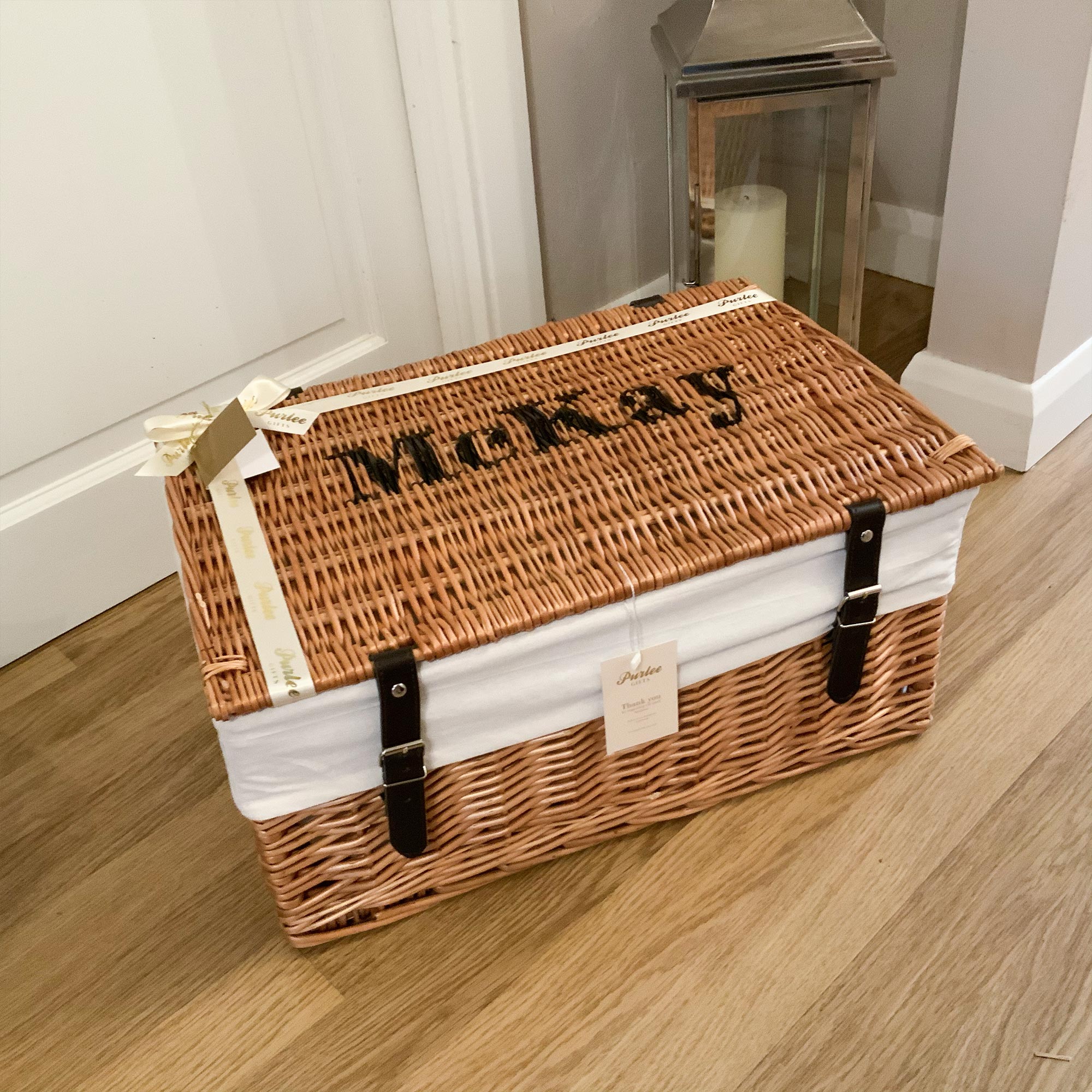 Personalised Empty Wicker Baskets – Purlee